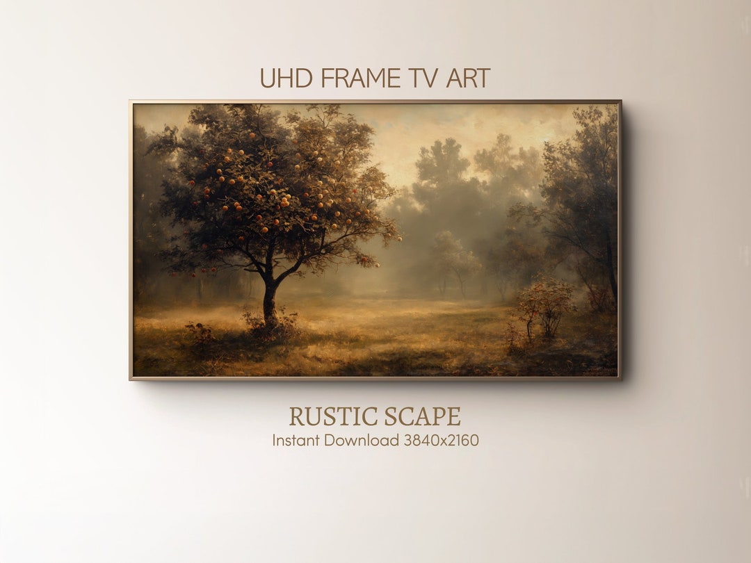 Frame TV Art Autumn Orchard Sunrise Digital Download for Samsung Frame ...