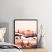 Boho Desert Sunset Wall Art, Printable Cactus Landscape Decor ...