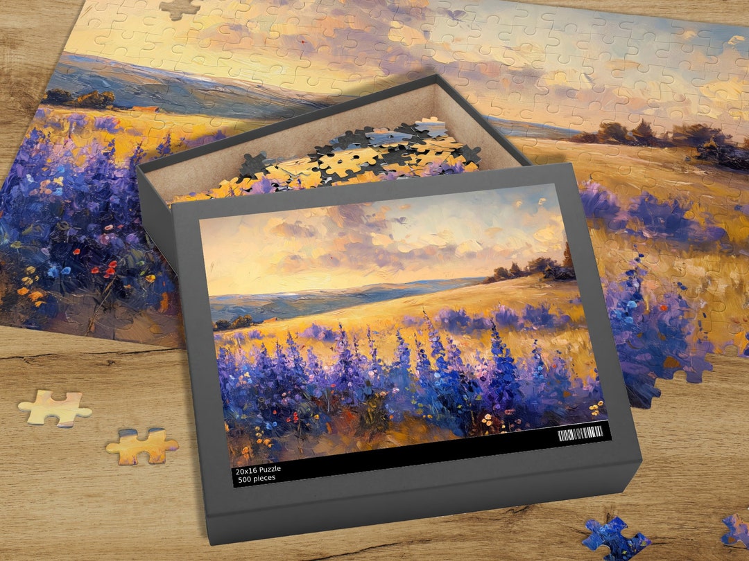 Sunset Landscape 500 Piece Jigsaw Puzzle Beautiful Scenery Puzzle Home ...