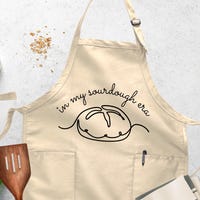Apron for Women & Men, Sourdough Starter Apron, Unique Gift for Bread ...