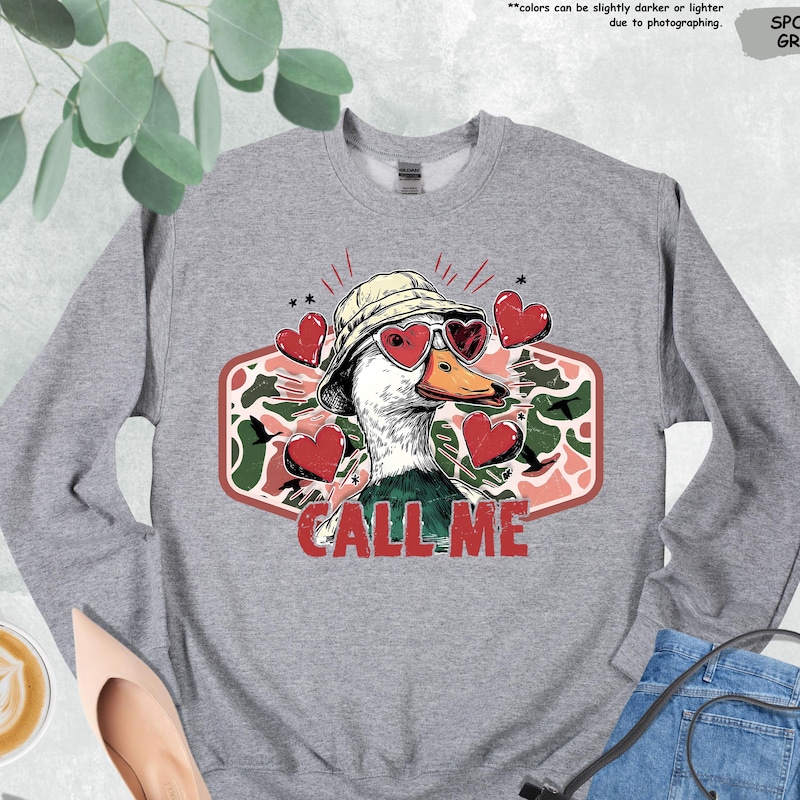 Call Me Duck Sweatshirt - Etsy