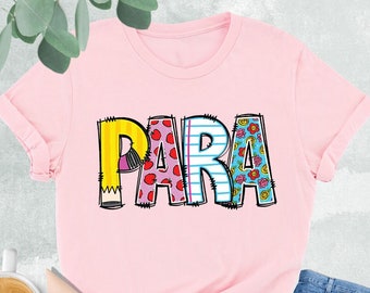 In My Para Era Shirt, Custom Para Last Name Shirt, Teacher Assistant ...