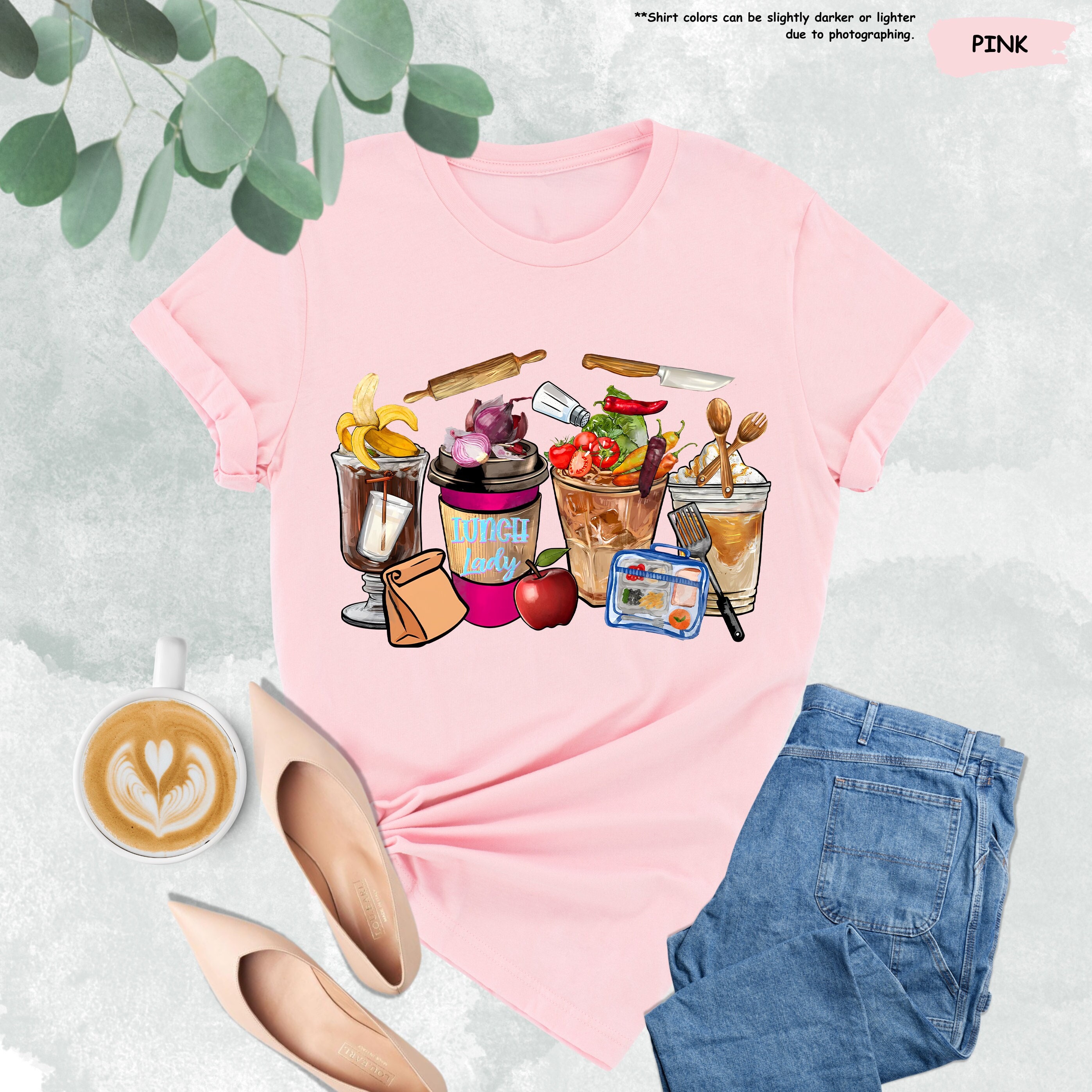 Lunch Lady Shirt, School Lunch Lady Shirt,school Cafeteria Worker Tee,cafeteria Staff Shirt ...