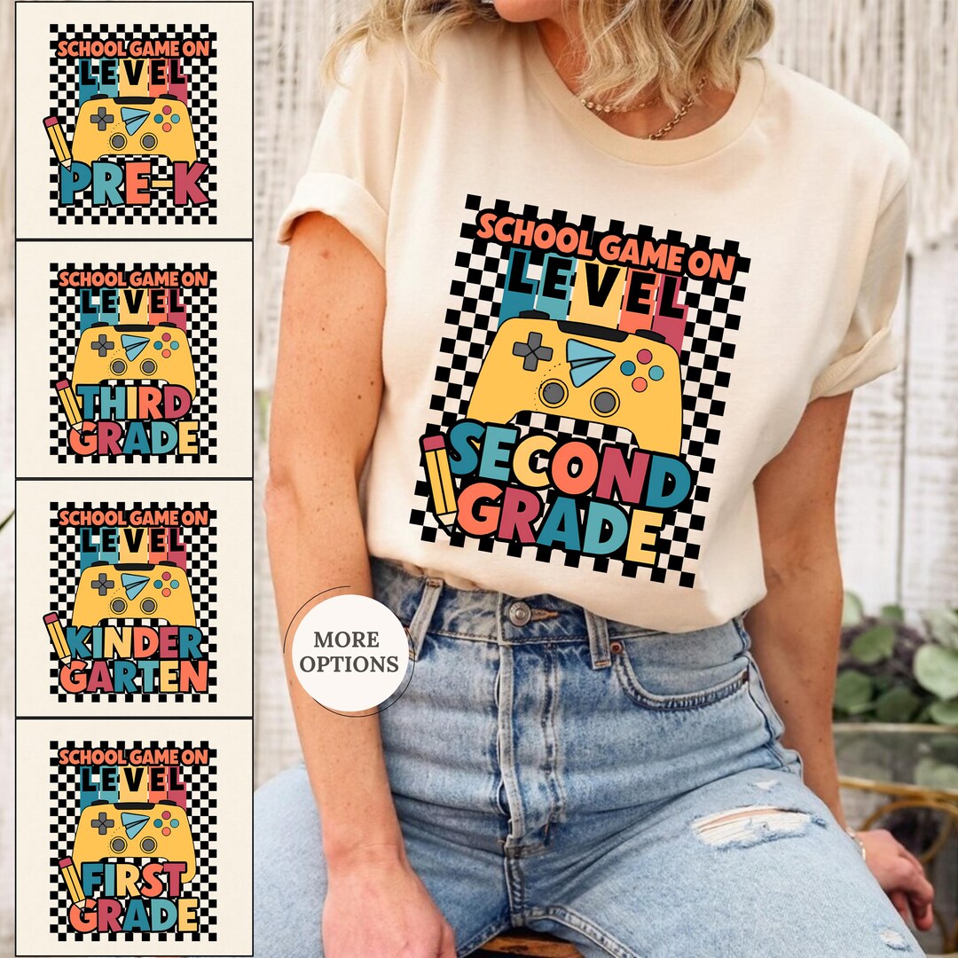 School Game on Teacher Shirt, Custom Teacher Grade Level Shirt, Teacher ...