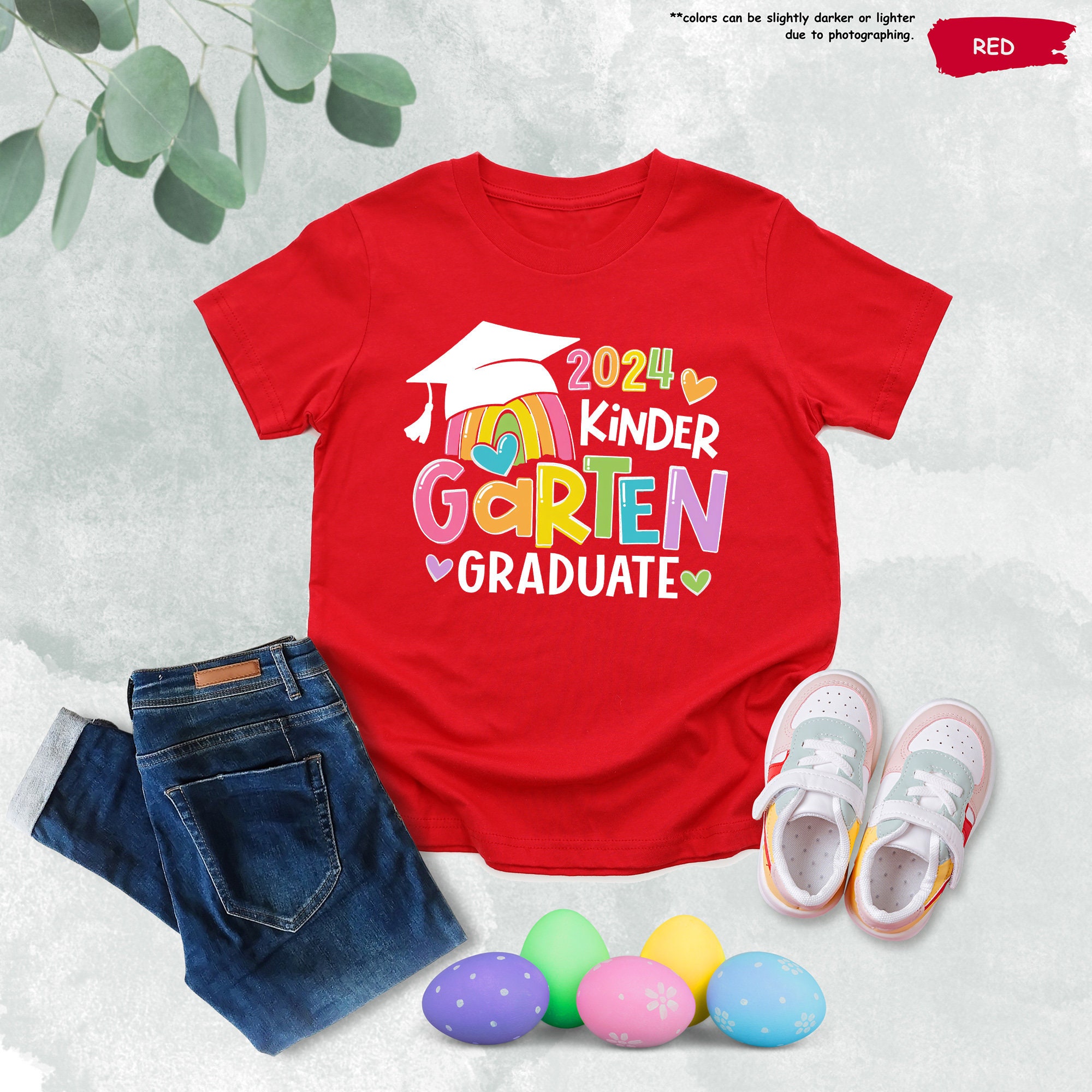 2024 Kindergarten Graduate Shirt, Kids Graduation Shirts, Kindergarten ...