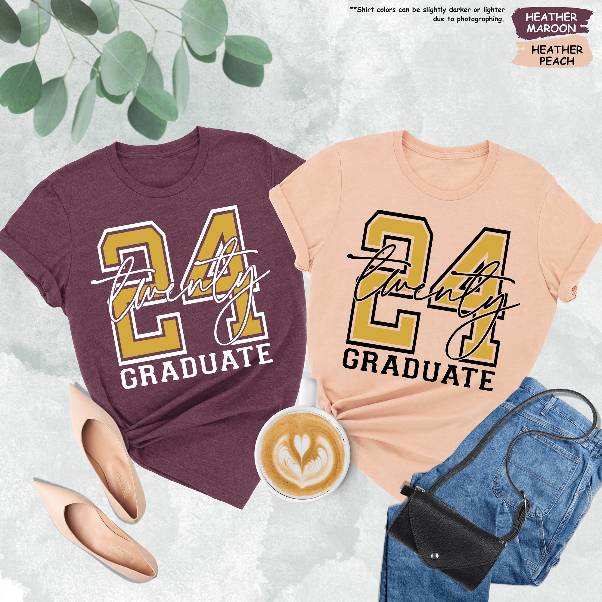 Twenty 24 Graduate Shirt, Graduation 2024 Shirt, Senior Gifts, 24 Grad ...