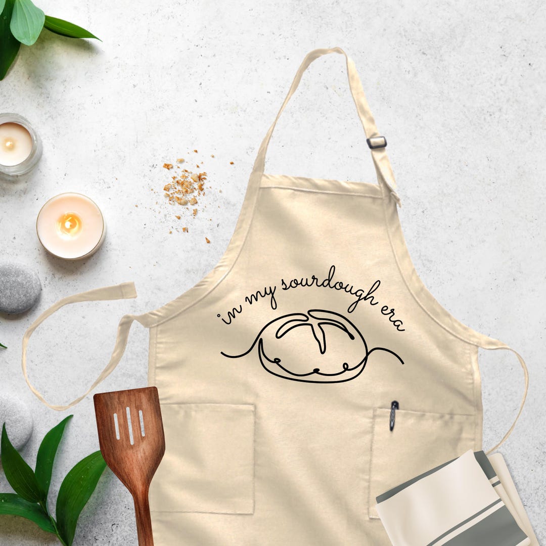 Sourdough Bread Apron, in My Sourdough Era, Sourdough Mom Gift, Bread ...