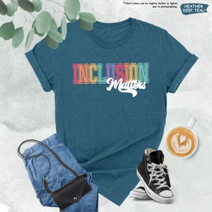 Inclusion Matters Shirt, Special Education Shirt, Sped Teacher Shirt ...