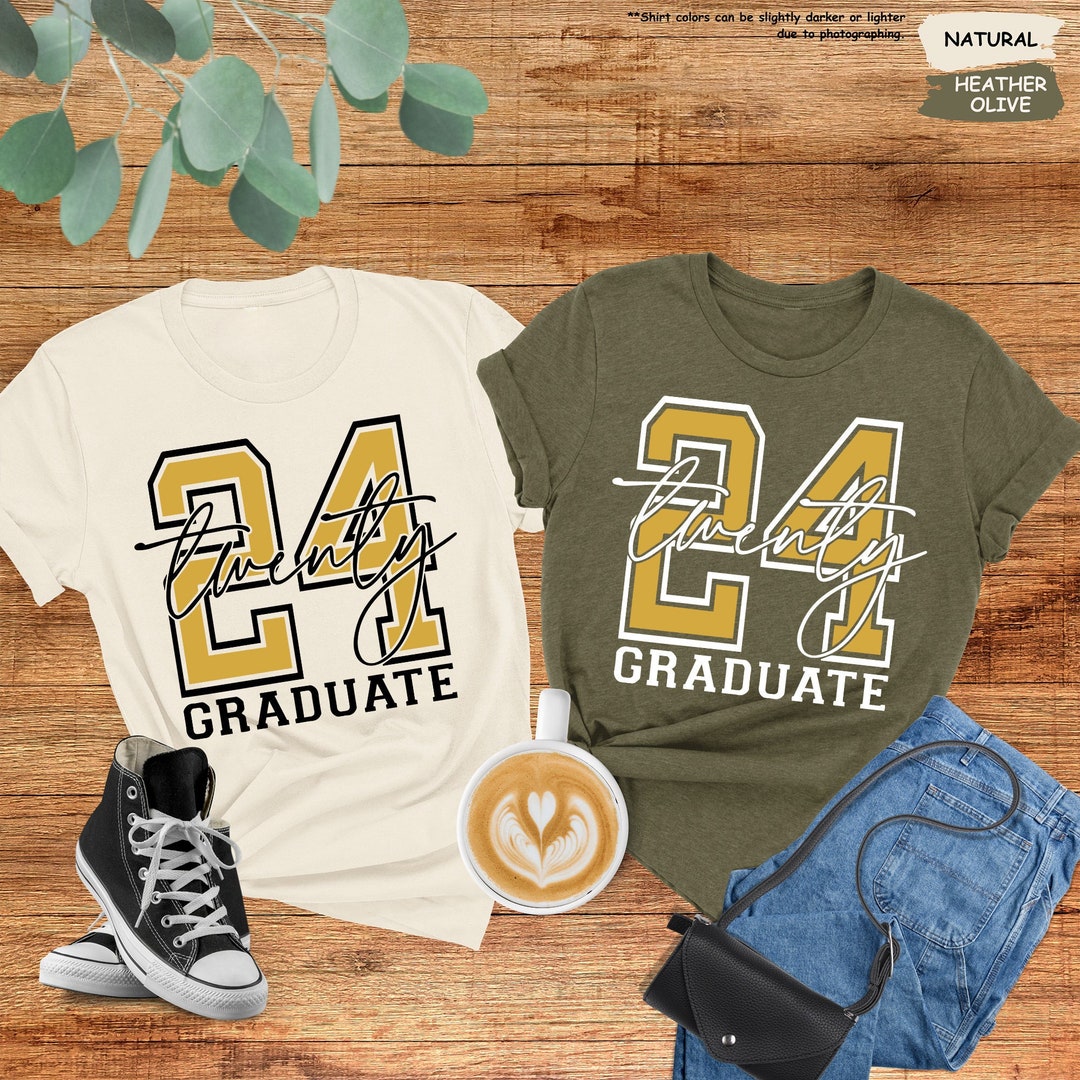 Twenty 24 Graduate Shirt, Graduation 2024 Shirt, Senior Gifts, 24 Grad ...