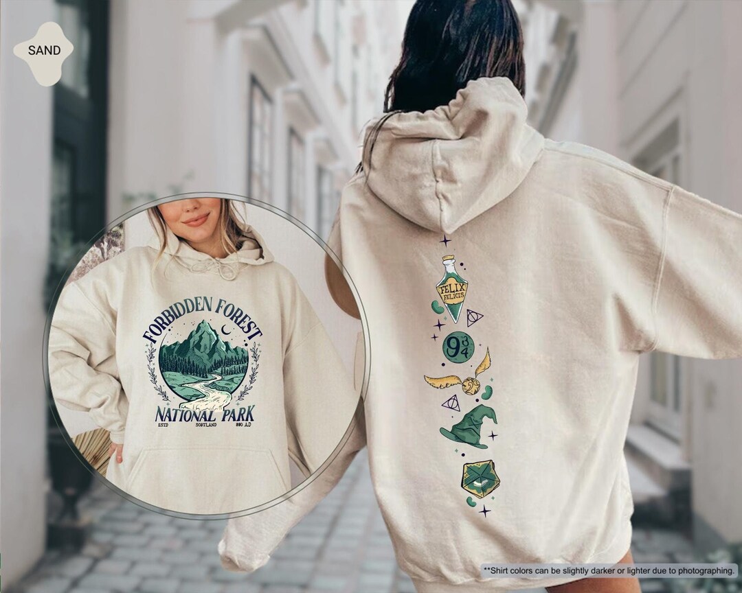 National Park Hoodie, Forbidden Forest Sweatshirt, Family Trip Gift ...