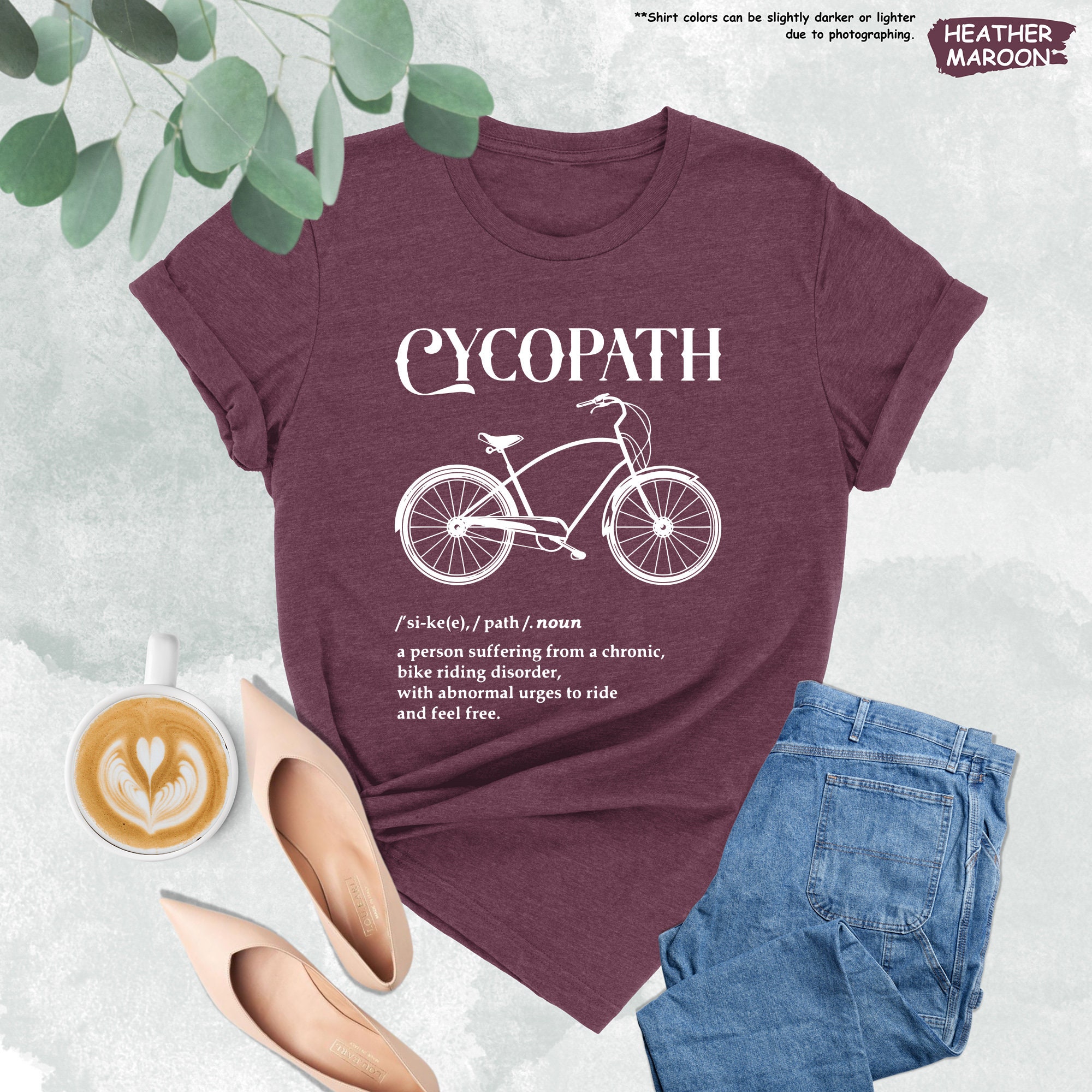 Cycopath Shirt, Funny Cycling Shirt, Cycling Shirt,bike Lover Shirt ...