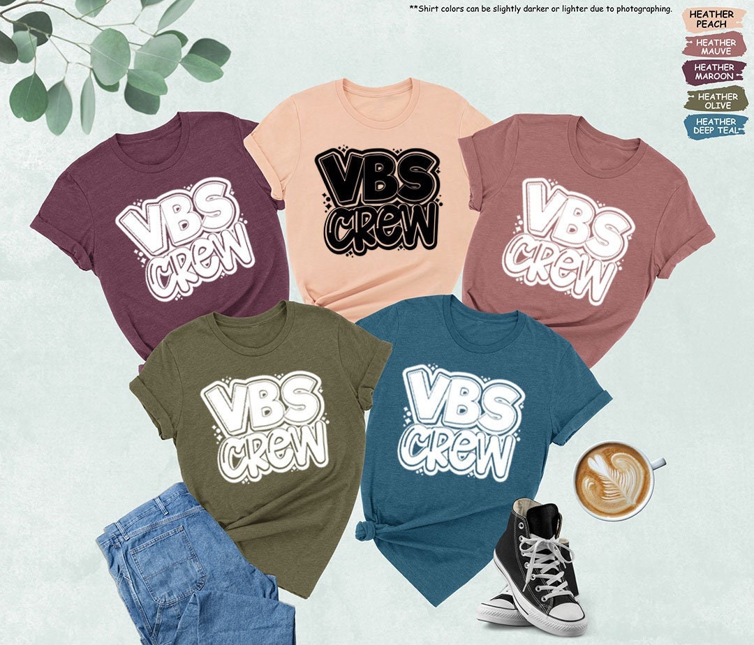 VBS Crew Shirt, Vacation Bible School Shirt, VBS Shirt, Church Camp ...
