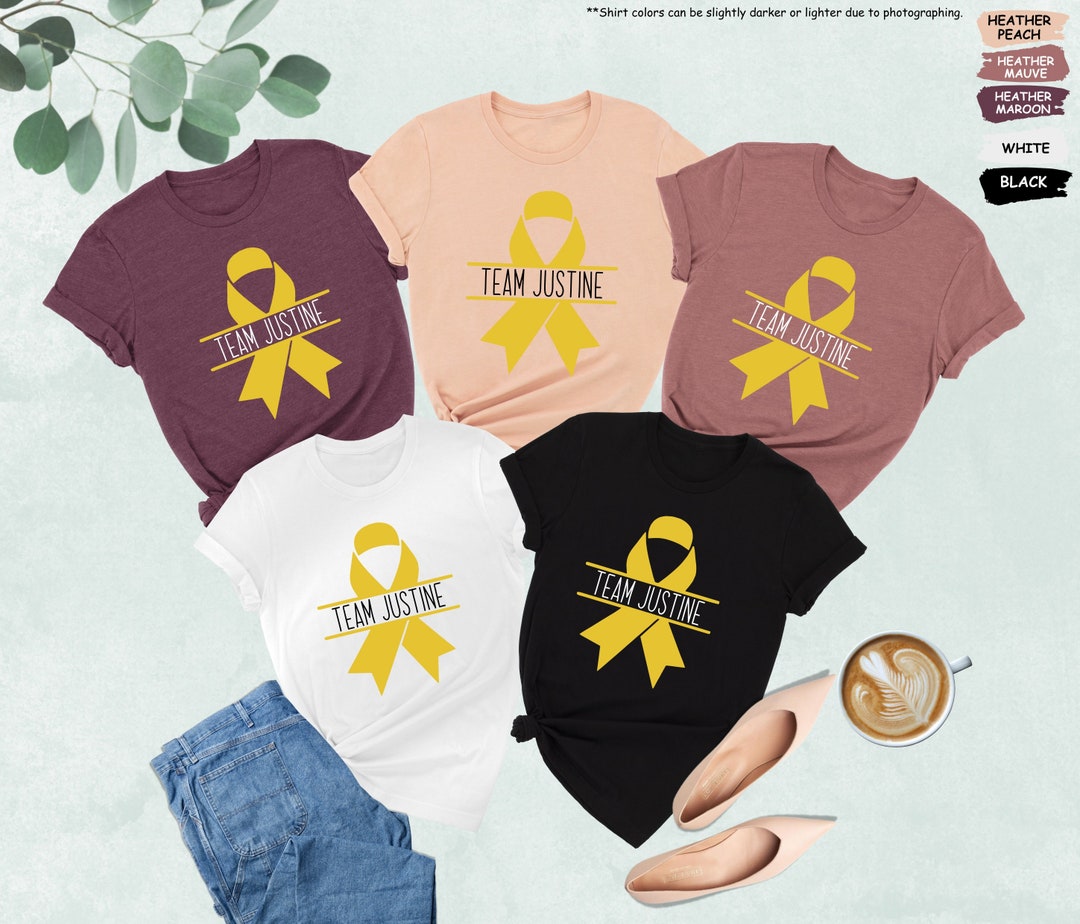 Custom Sarcoma Bone Cancer Shirt, Personalized Support Team Shirt ...