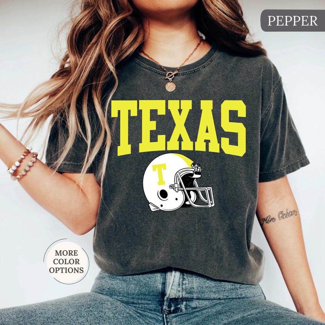 Comfort Colors® Custom College Football Shirt, Personalized Football ...