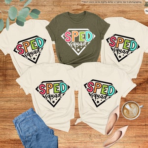Sped Squad Shirts, Special Education Teacher Shirts, Gift for Teacher ...