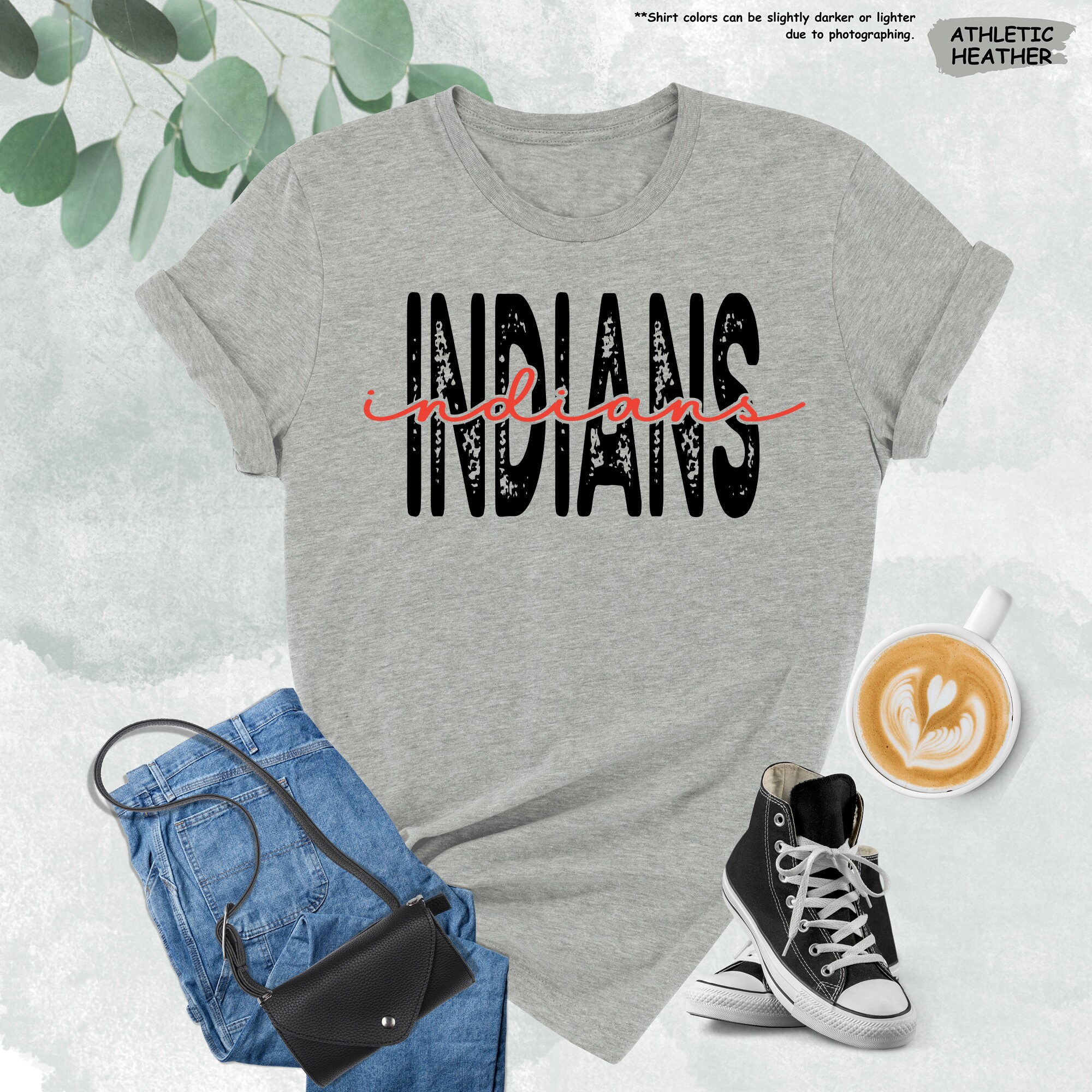 Indians Shirt, Indians Sweatshirt, Indians School Spirit Shirt, Indians ...