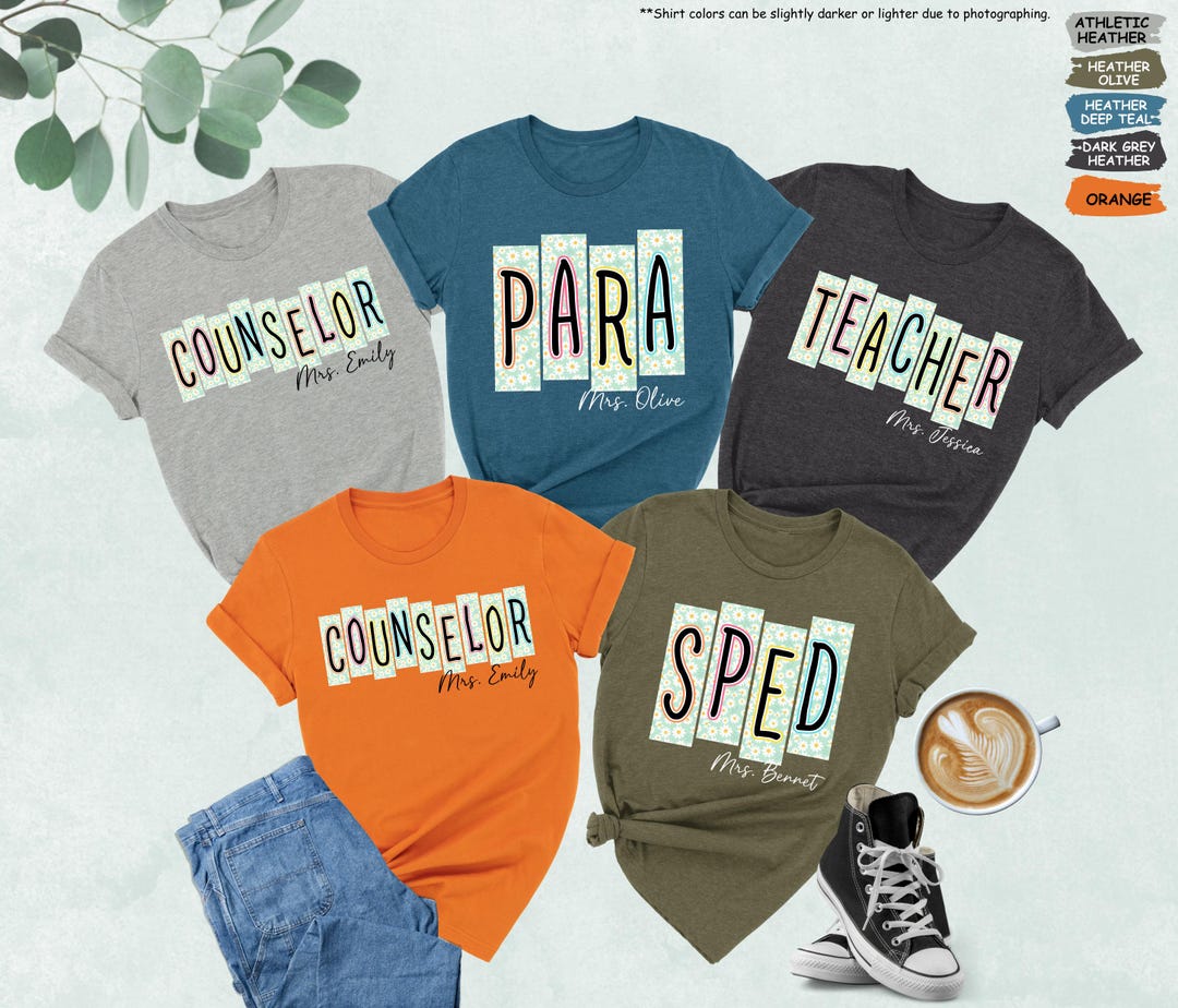Custom School Occupation Shirt, Back to School Tee, Gift for Teacher ...