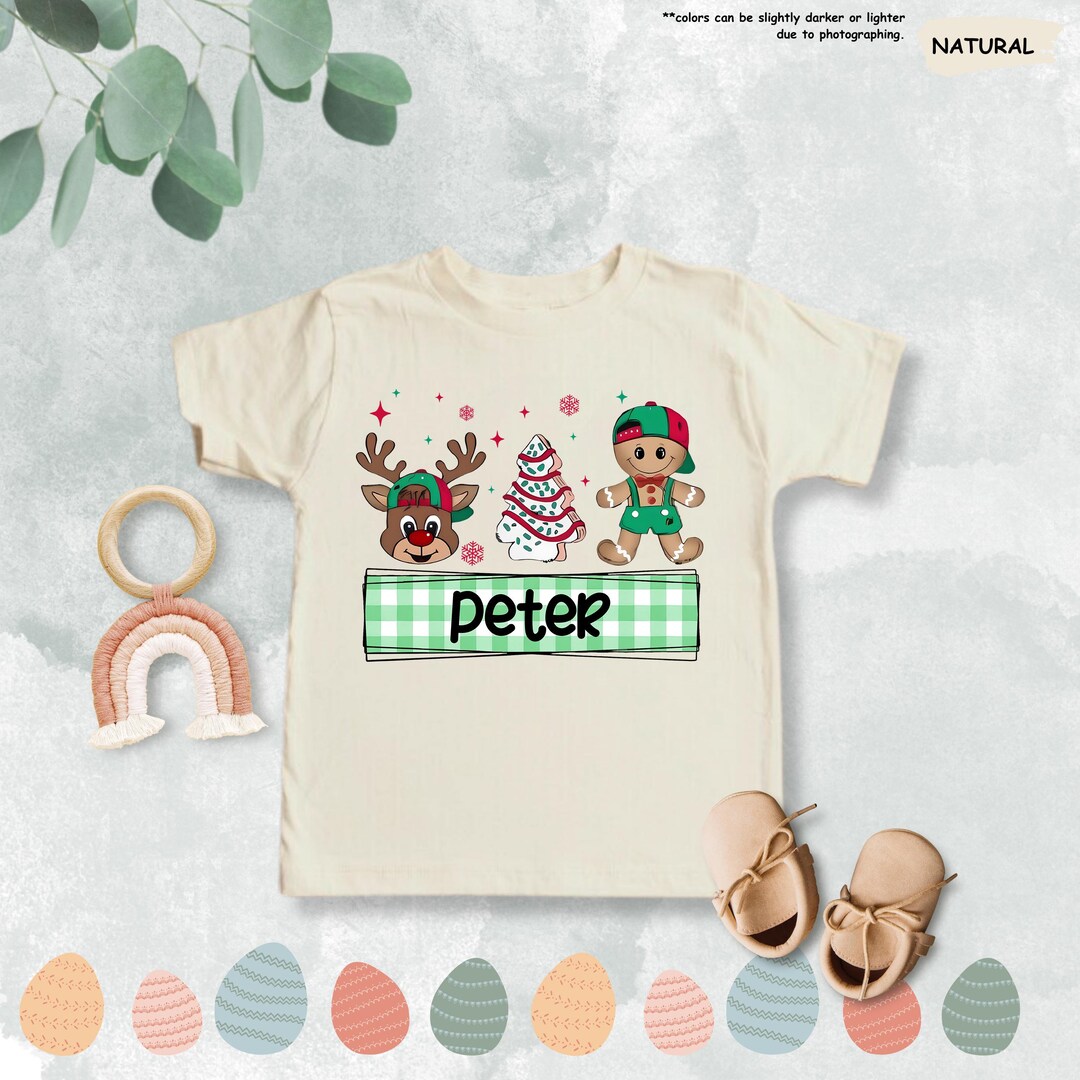 Personalized Kids Christmas Shirt, Christmas Kids Gift, Boys ...