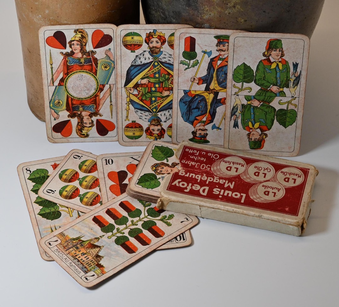Card Game // Skat // Prussian Double Deck // German Card Game ...