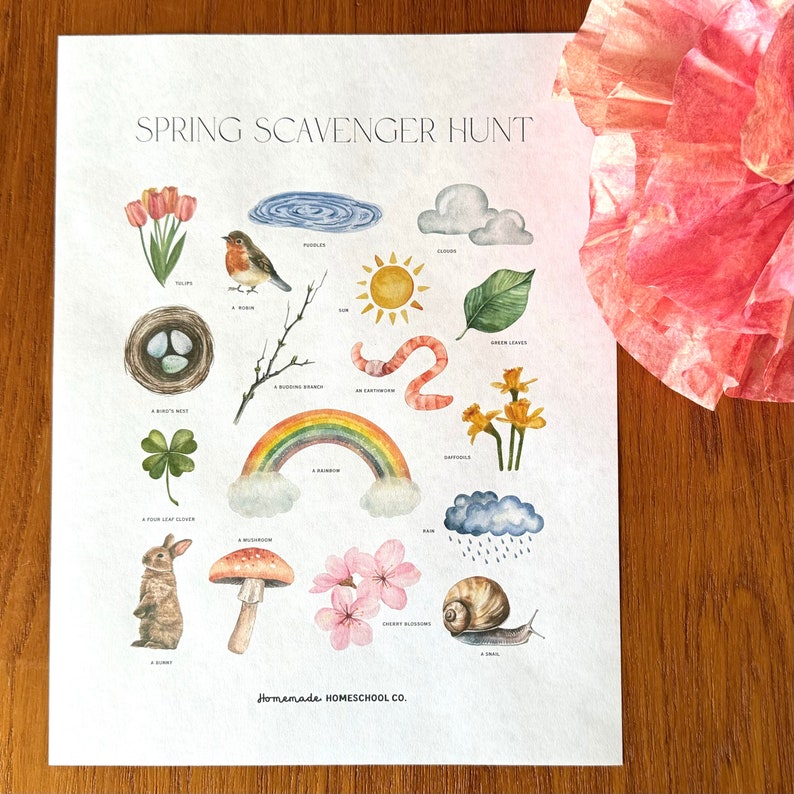 Spring Scavenger Hunt Printable - Etsy