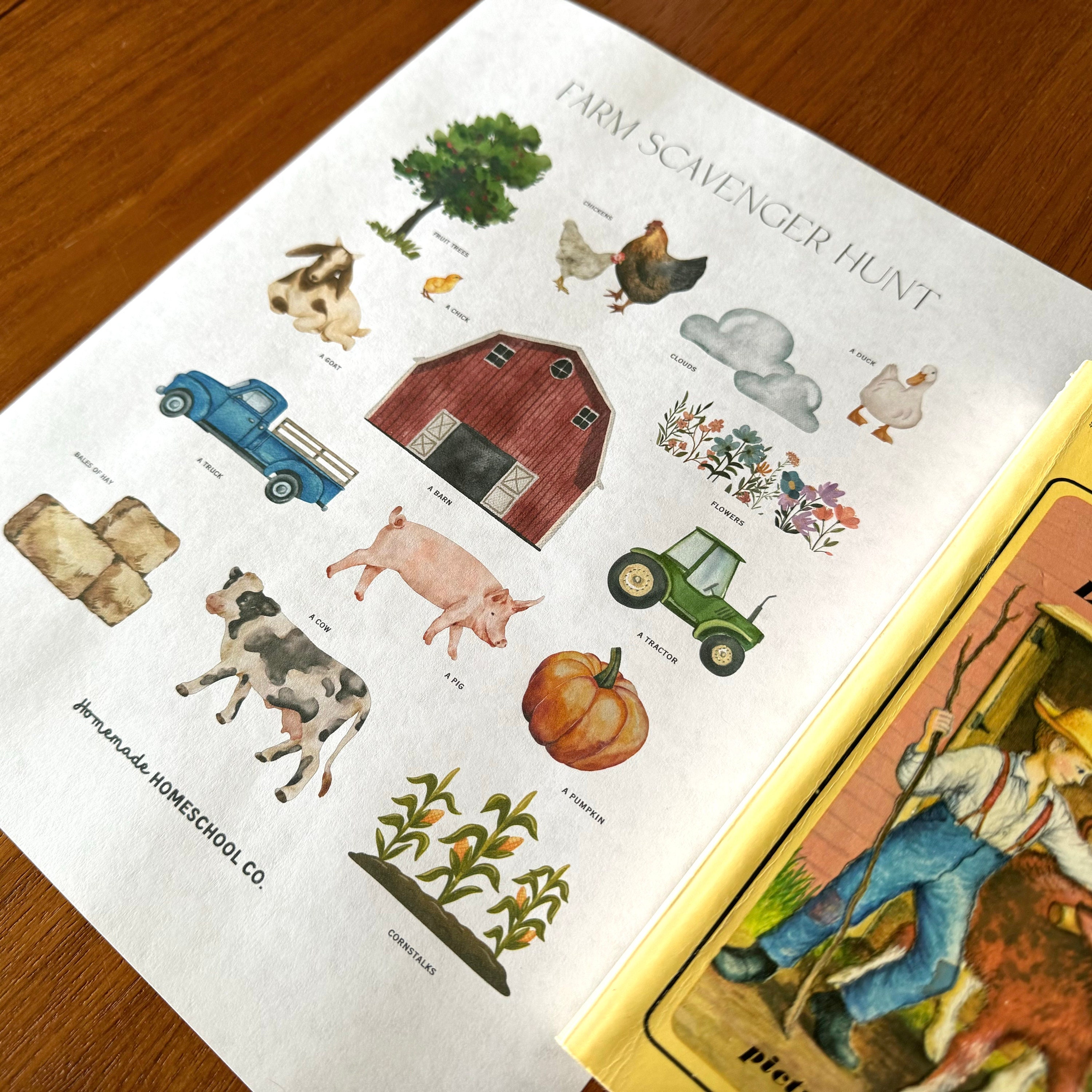 Farm Scavenger Hunt Printable - Etsy