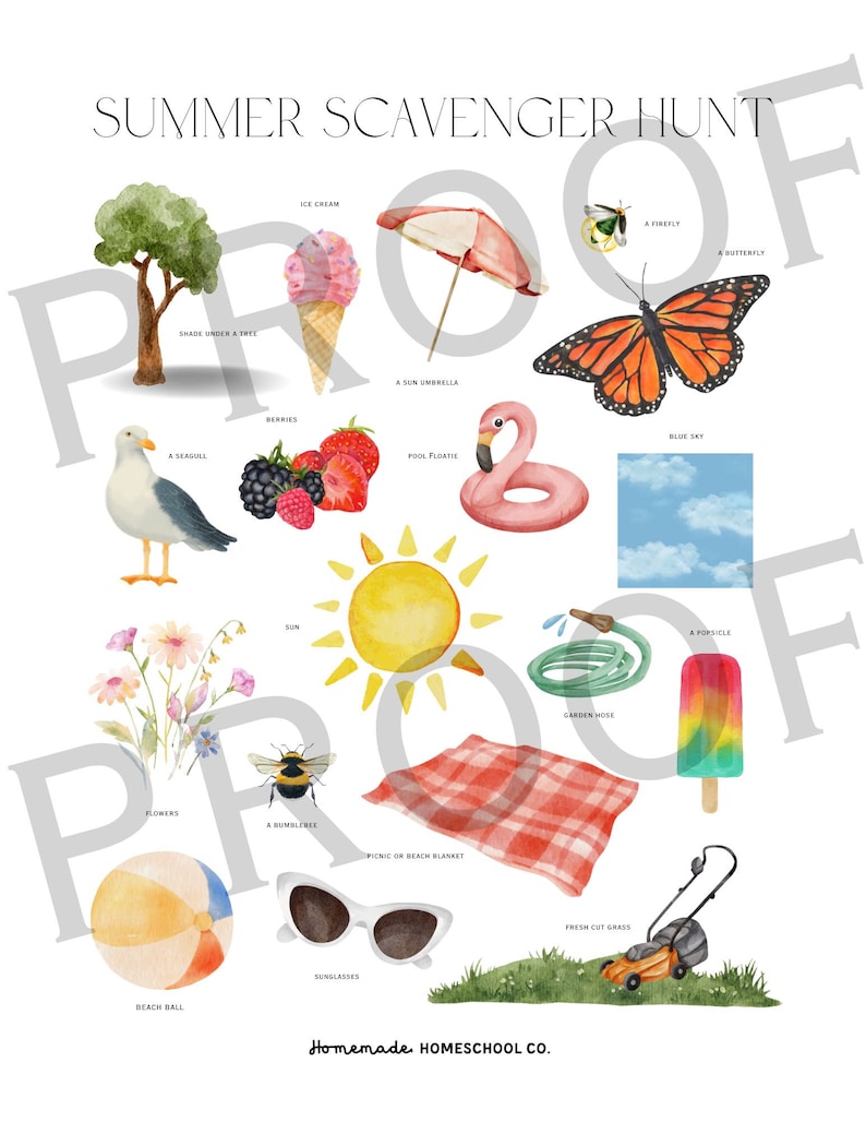 Summer Scavenger Hunt Printable - Etsy