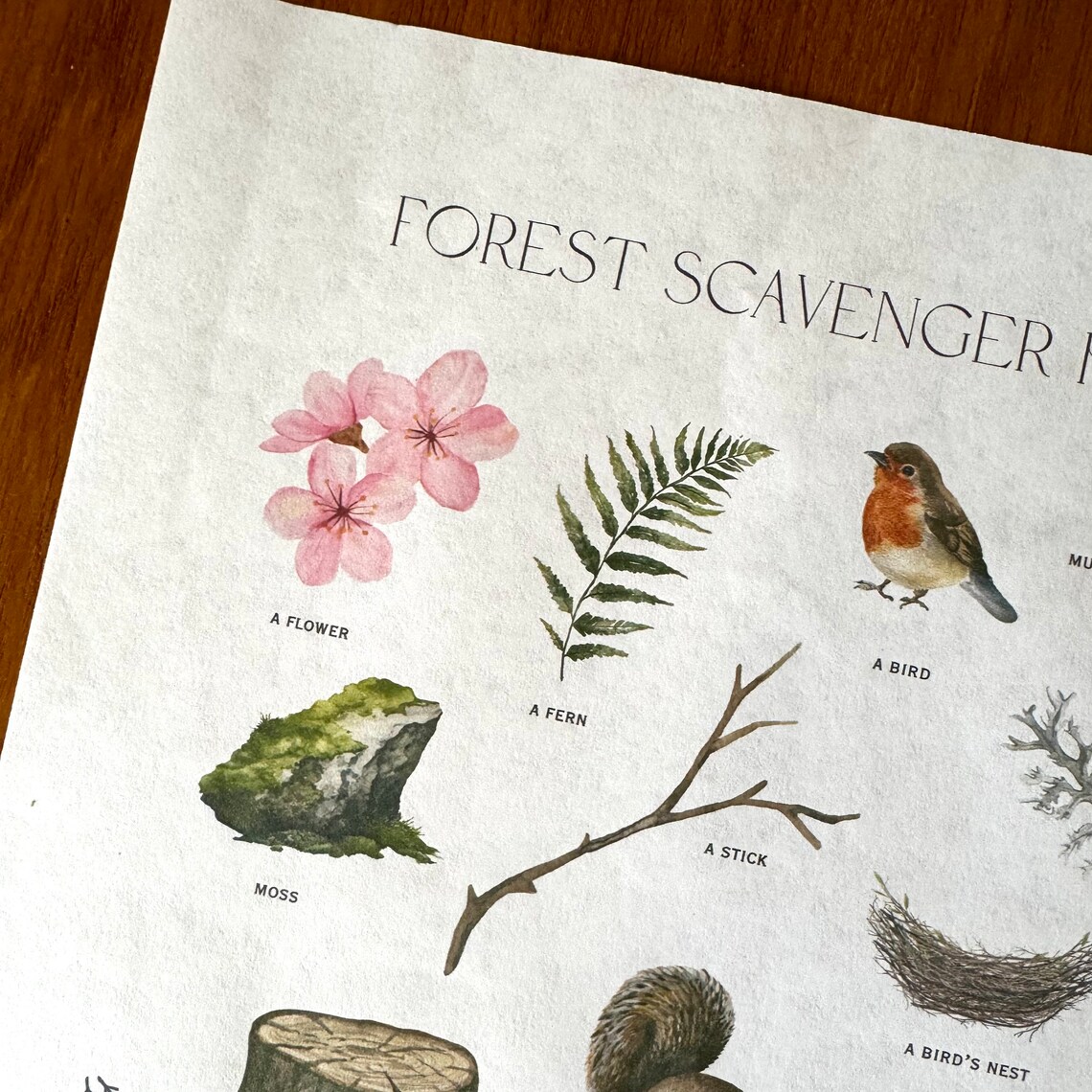 Forest Scavenger Hunt Printable - Etsy