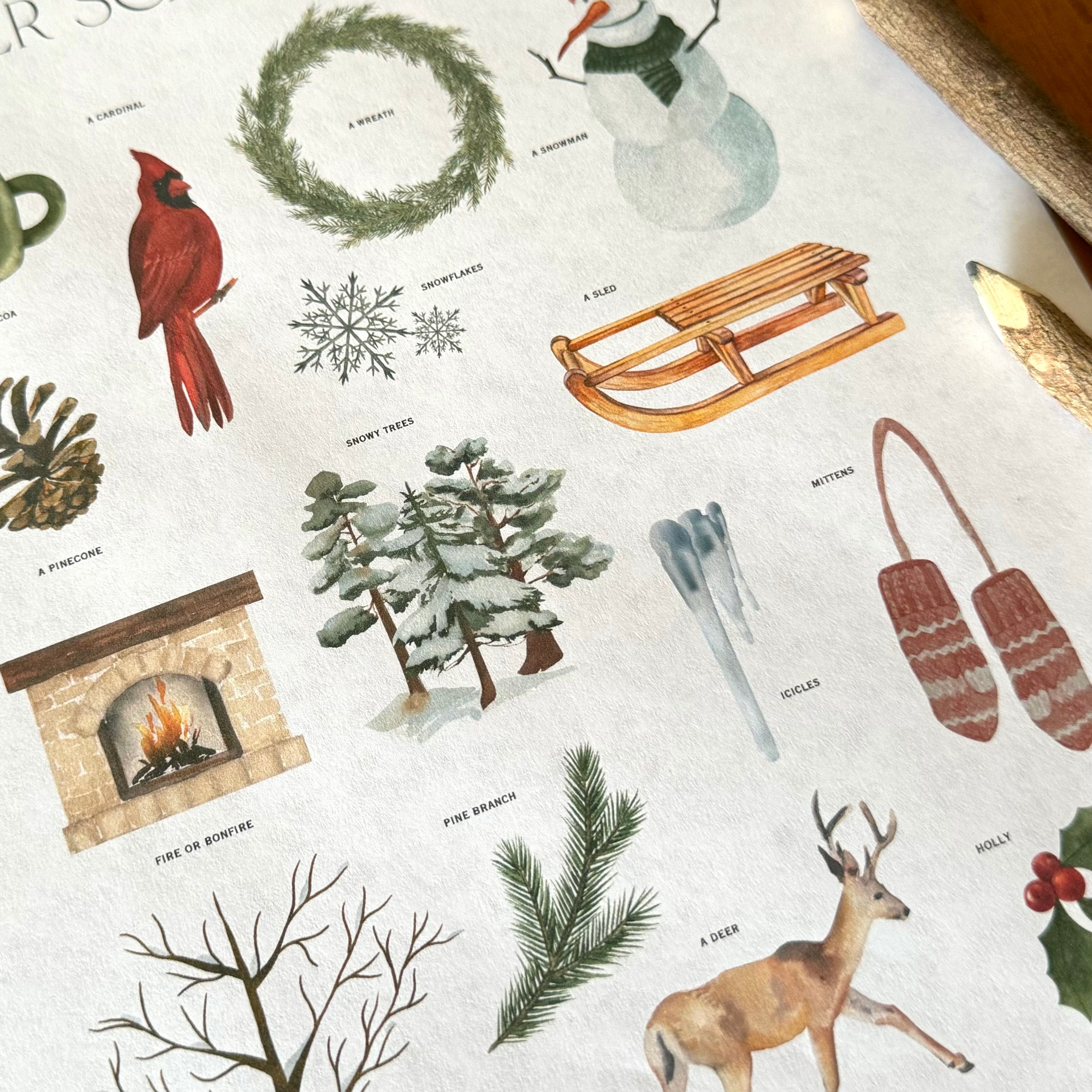 Winter Scavenger Hunt Printable - Etsy