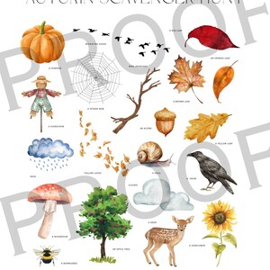 Autumn Scavenger Hunt Printable - Etsy