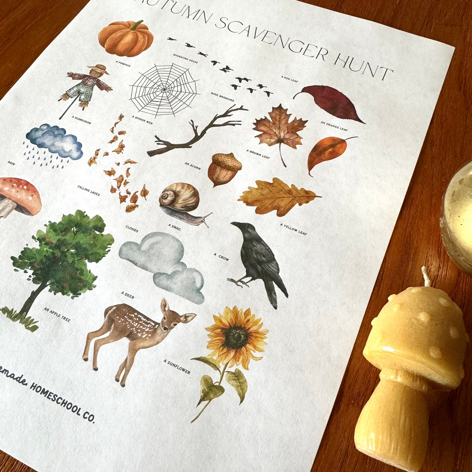 Autumn Scavenger Hunt Printable - Etsy