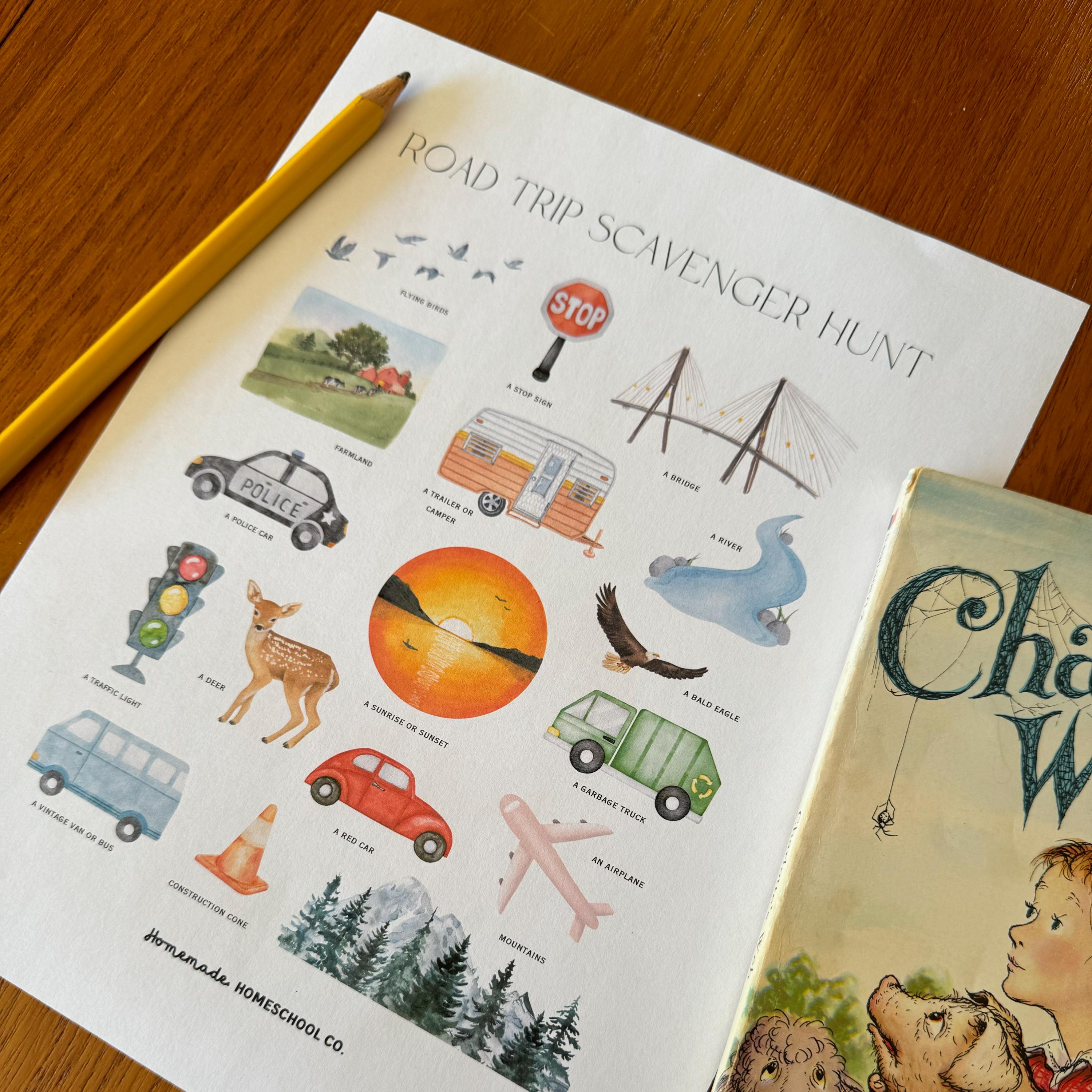 Road Trip Scavenger Hunt Printable - Etsy