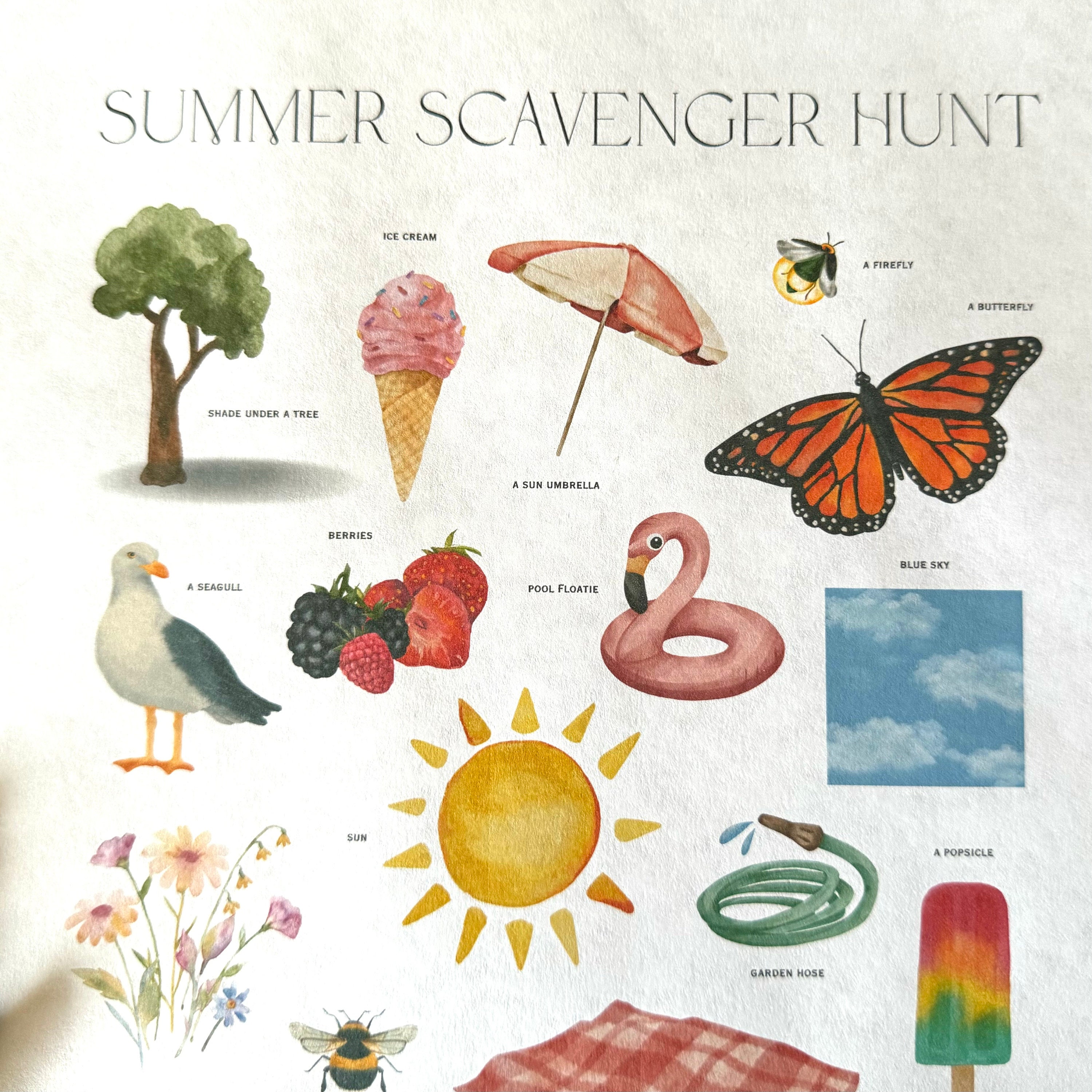 Summer Scavenger Hunt Printable - Etsy
