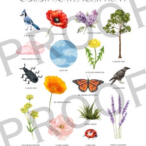 Color Scavenger Hunt Printable - Etsy