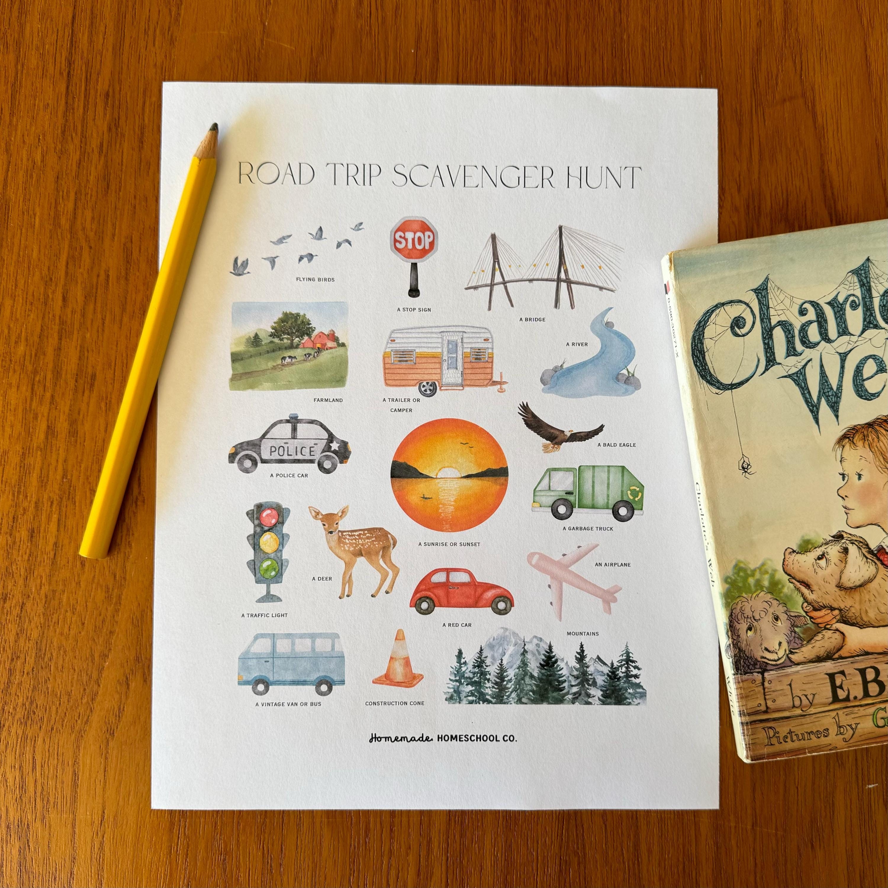 Road Trip Scavenger Hunt Printable - Etsy