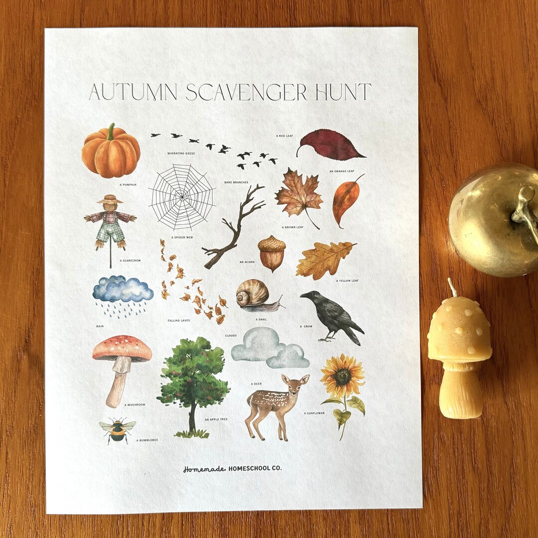Autumn Scavenger Hunt Printable - Etsy