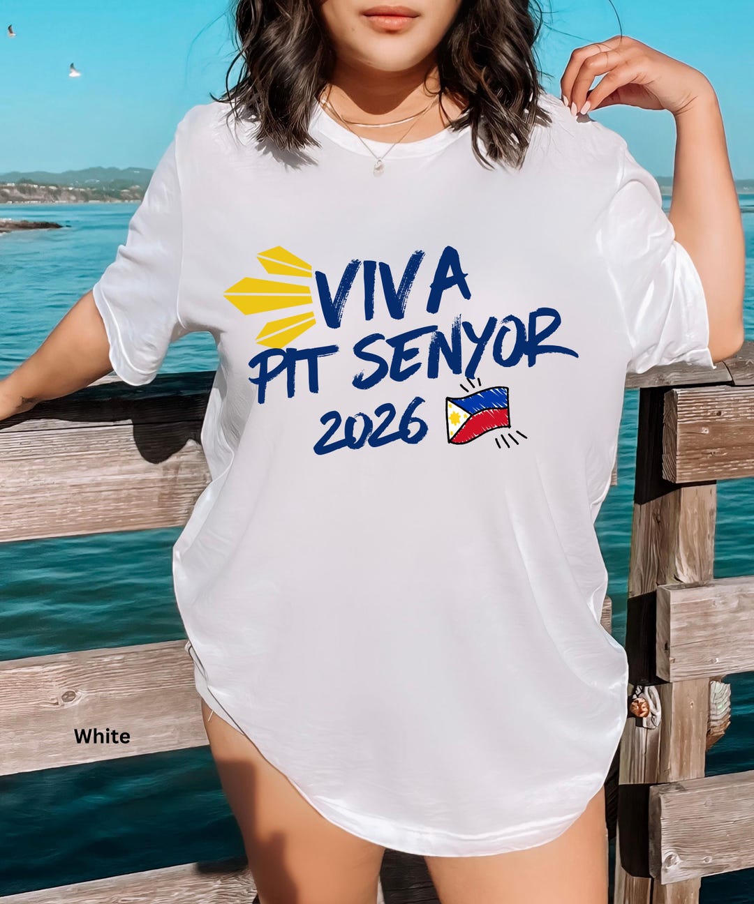 Viva Pit Señor 2026 Shirt | White Sinulog Typography T Shirt | Filipino ...