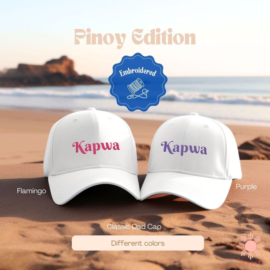 Kapwa Cap, Filipino Hat, Embroidered Kapwa, Pinoy Pride, Tagalog Cap ...