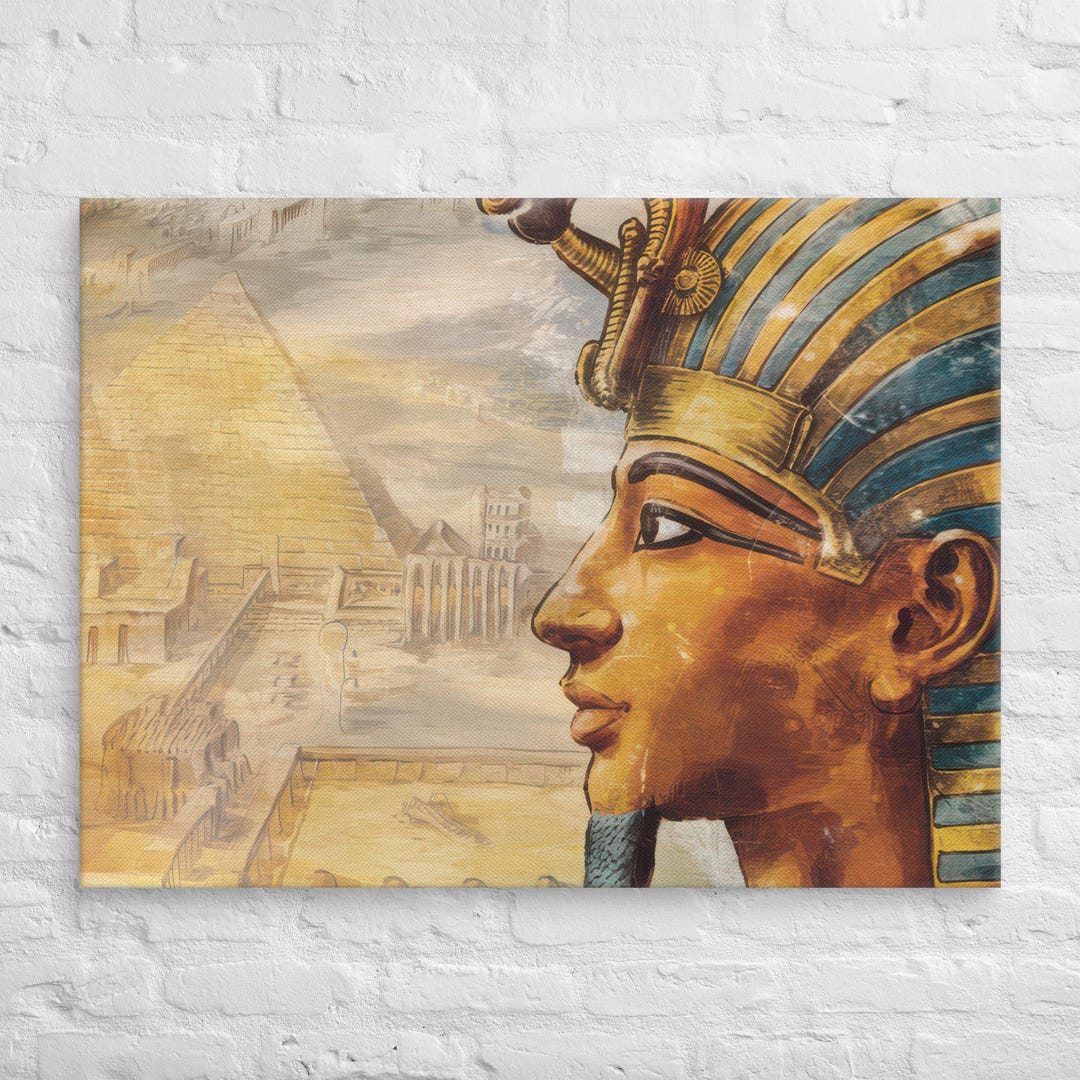 Egyptian Pharaoh's Legacy Unveiled Wall Art - Etsy