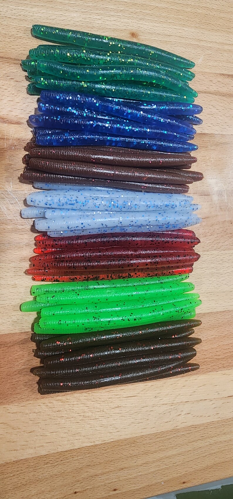 Senko Worms 5. 56 Worms in 7 Different Colors - Etsy