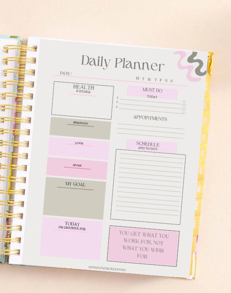 Weekly Planner, Digital Plannet, Cute Aesthetic Organization ...