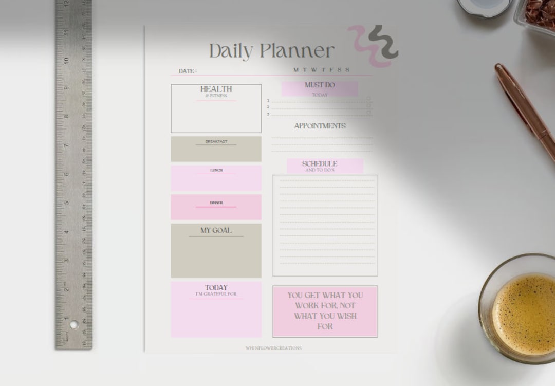 Weekly Planner, Digital Plannet, Cute Aesthetic Organization ...