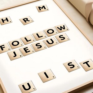 Follow Jesus Printable Poster Cool Christian Prints Trendy Christian ...