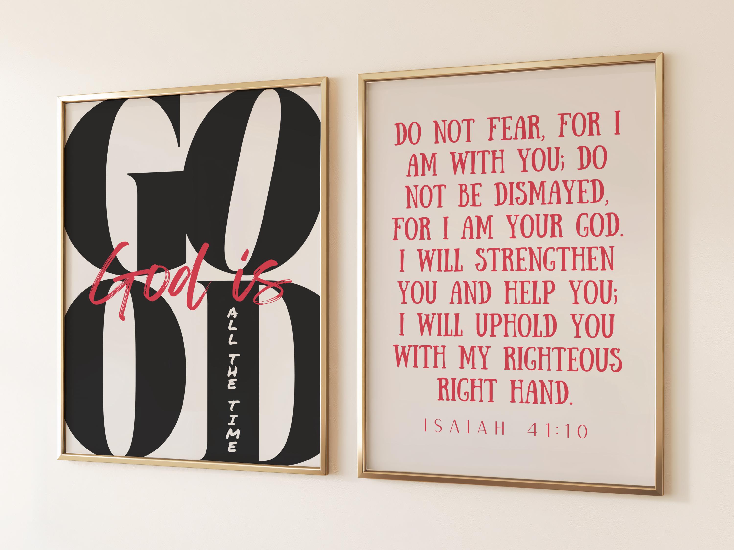 Duo Art Print God is Good All the Time Print Aesthetic Bible Verse ...