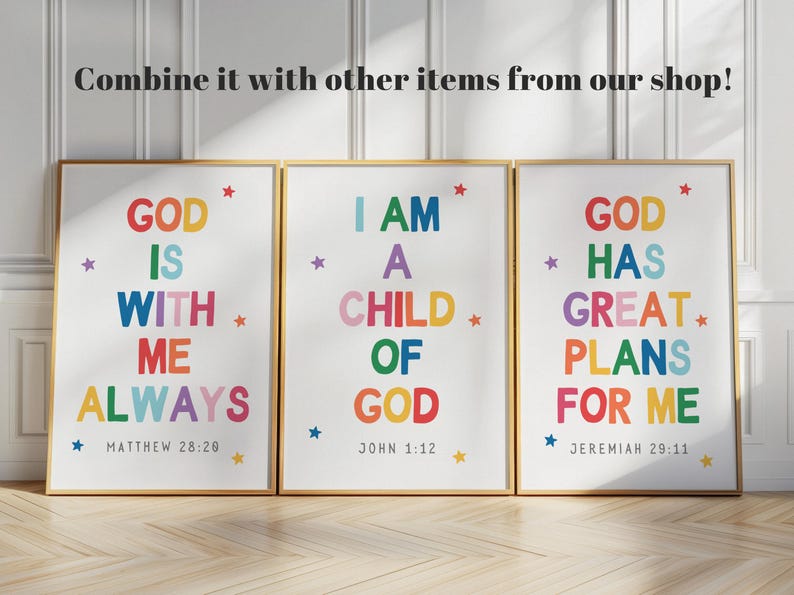 God Says I Am Affirmation for Kids Christian Alphabet Affirmation Bible ...