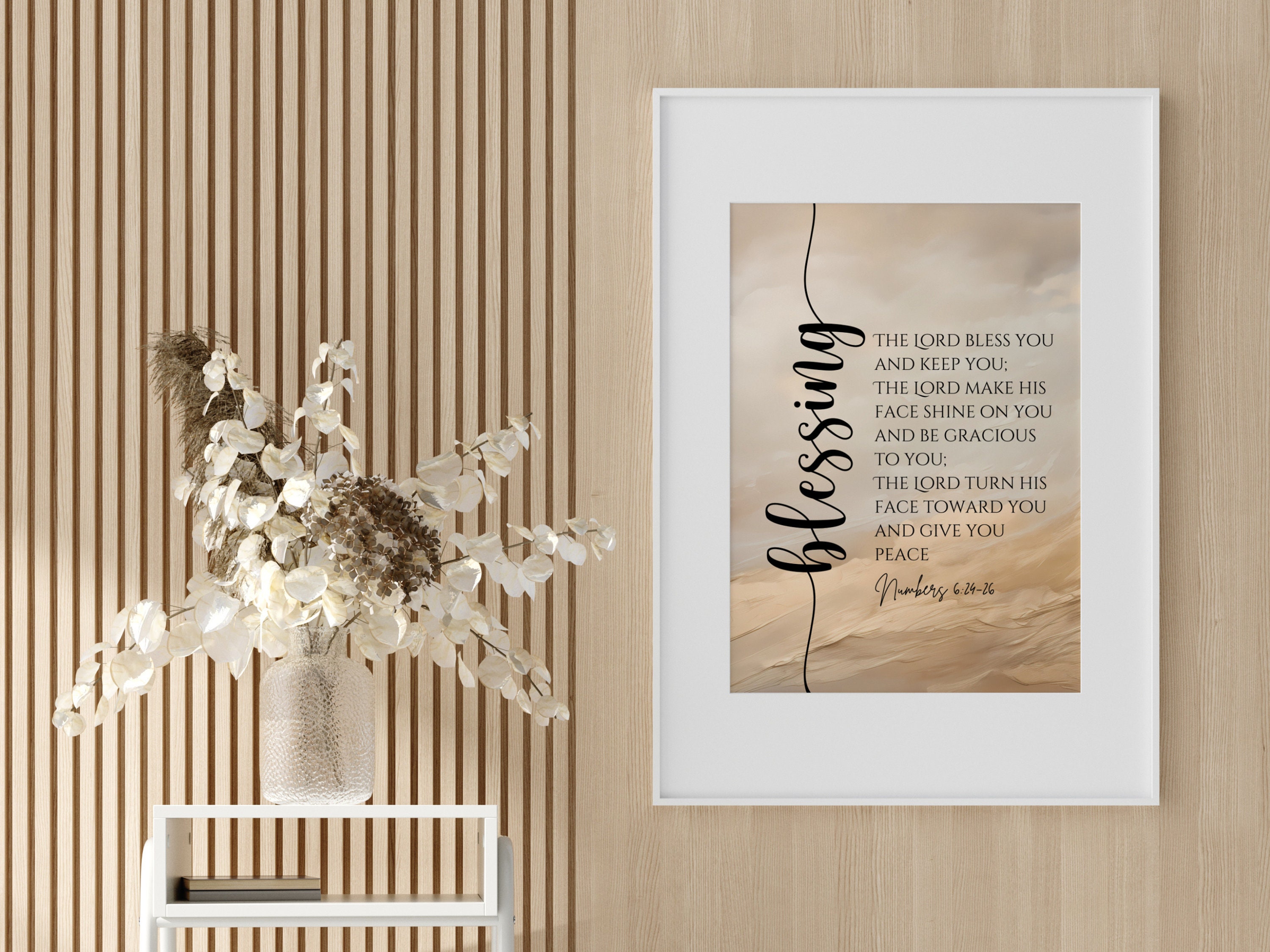 The Lord Bless You and Keep You Numbers 6 24 26 Wall Art Printable ...