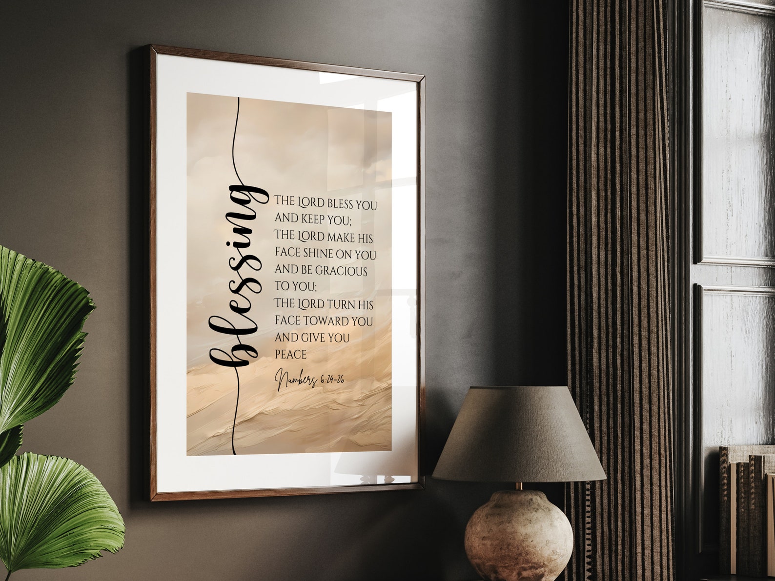 The Lord Bless You and Keep You Numbers 6 24 26 Wall Art Printable ...