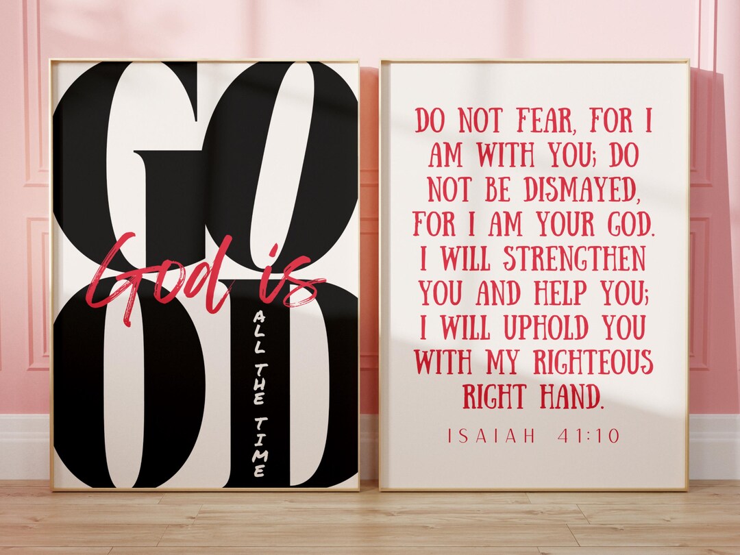 Duo Art Print God is Good All the Time Print Aesthetic Bible Verse ...