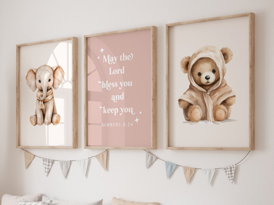 May the Lord Bless You Printable Boho Christian Nursery Wall Art ...