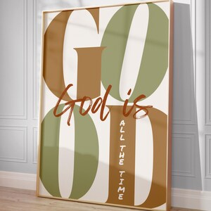 Duo Art Print God is Good All the Time Print Aesthetic Bible Verse ...
