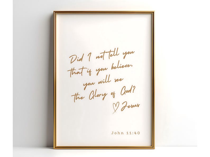 Message From Jesus Trendy Christian Wall Art Aesthetic Bible Verse ...